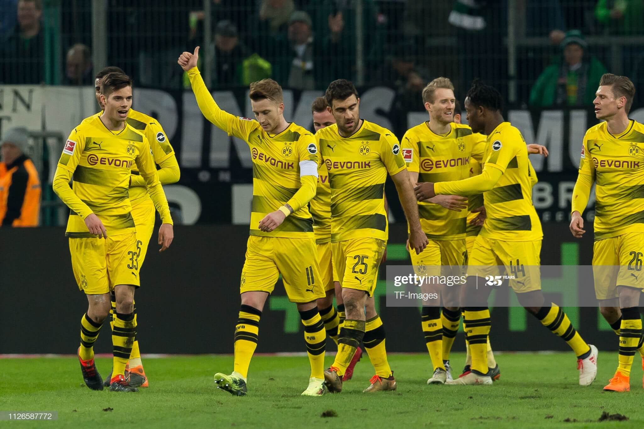 Marco Reus Match Worn Borussia Dortmund Bundesliga Shirt 2017 - 2018 ...