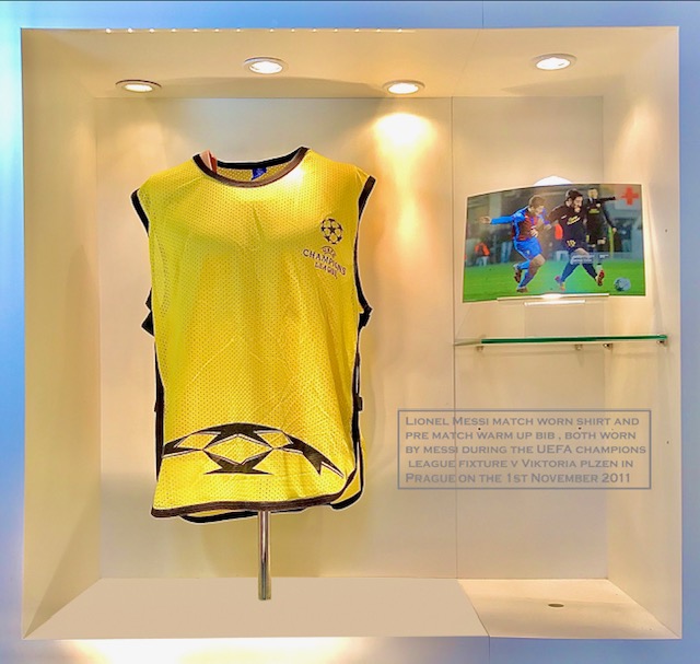 Lionel Messi Match Worn F.C Barcelona Champions League Shirt & Pre ...