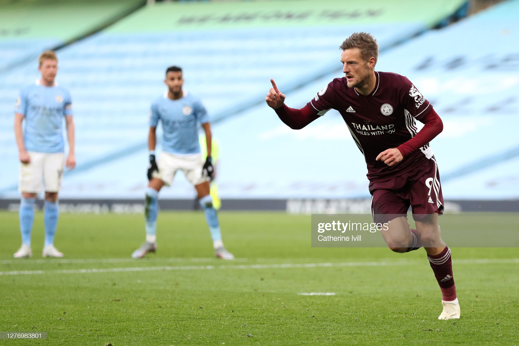 Jamie Vardy Match Worn Leicester City Premier League Shirt 2020 - 2021 ...