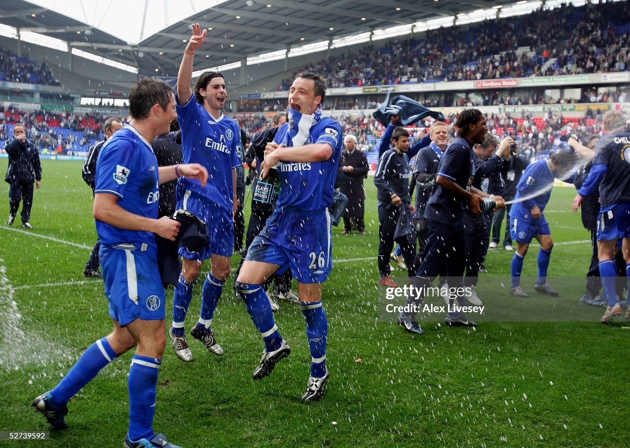 Chelsea Match Paraded Premier League Champions Flag / Banner 2004 ...